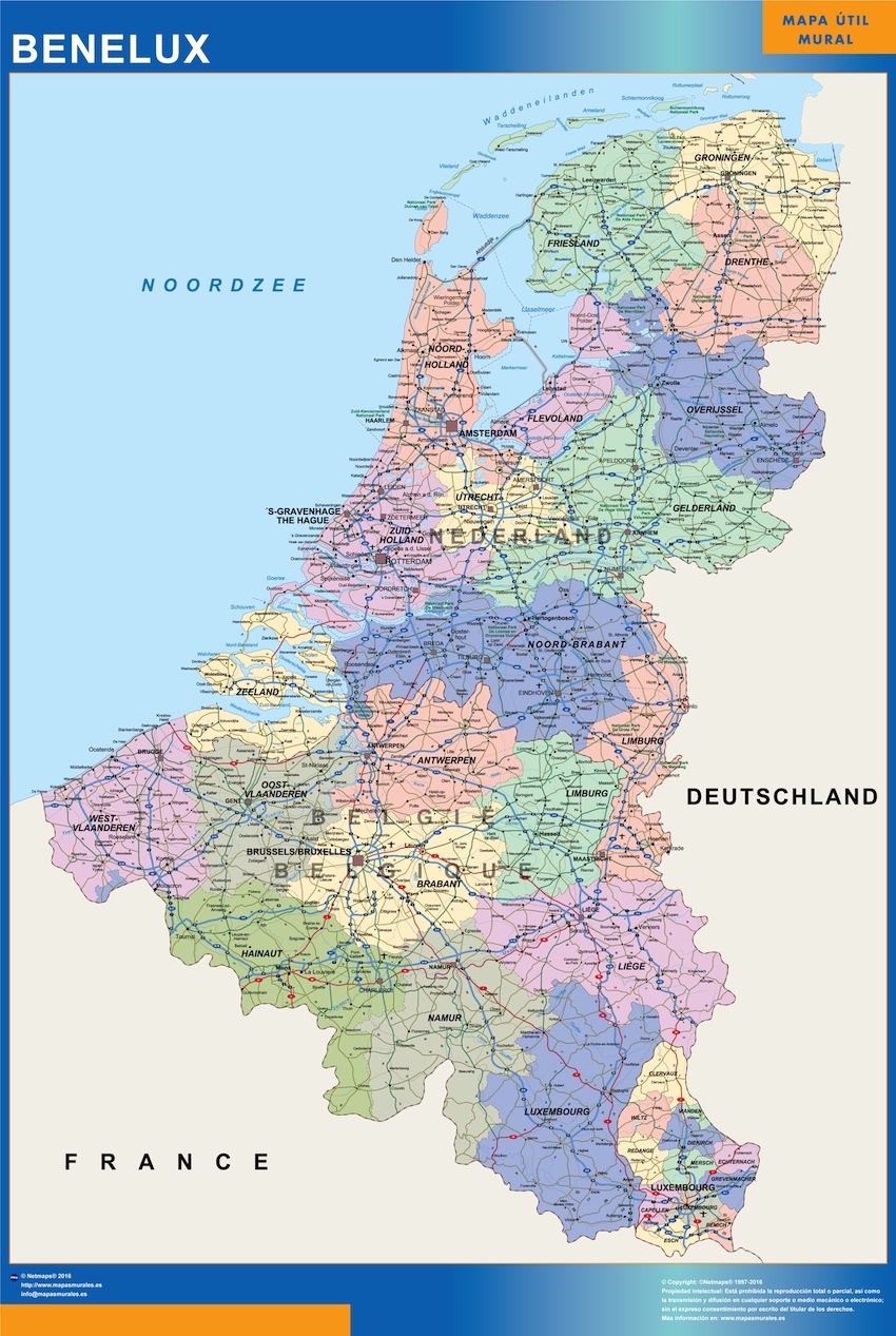 Benelux Map
