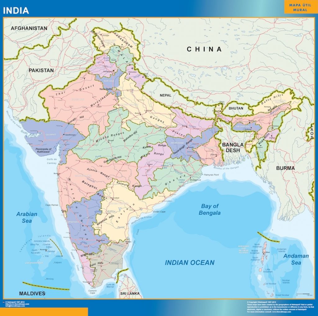 India map | Australia wall maps. Shopping online