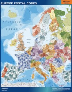 europe postal codes wall map | Australia wall maps. Shopping online